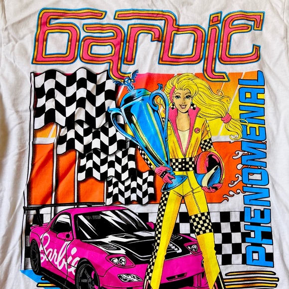 Barbie | Tops | Barbie Race Car Shirt New | Poshmark